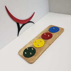 Montessori Fraction Circle Puzzle - Wooden Montessori Math Educational ...