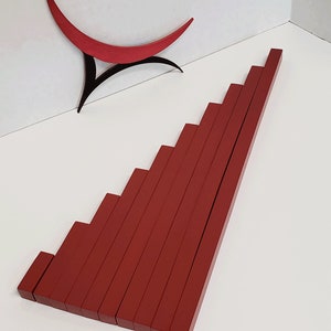 Montessori Red Rods - Montessori Sensorial Materials - Long Rods ...