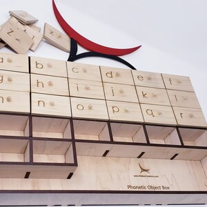 Phonetic Object Box - Montessori Based Objects Sorting Box - BOX ONLY ...