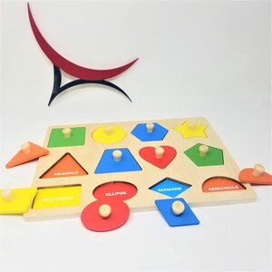 Multi-shapes Puzzle - Montessori Geometric Shapes Puzzle Sorter: GS6 - Etsy