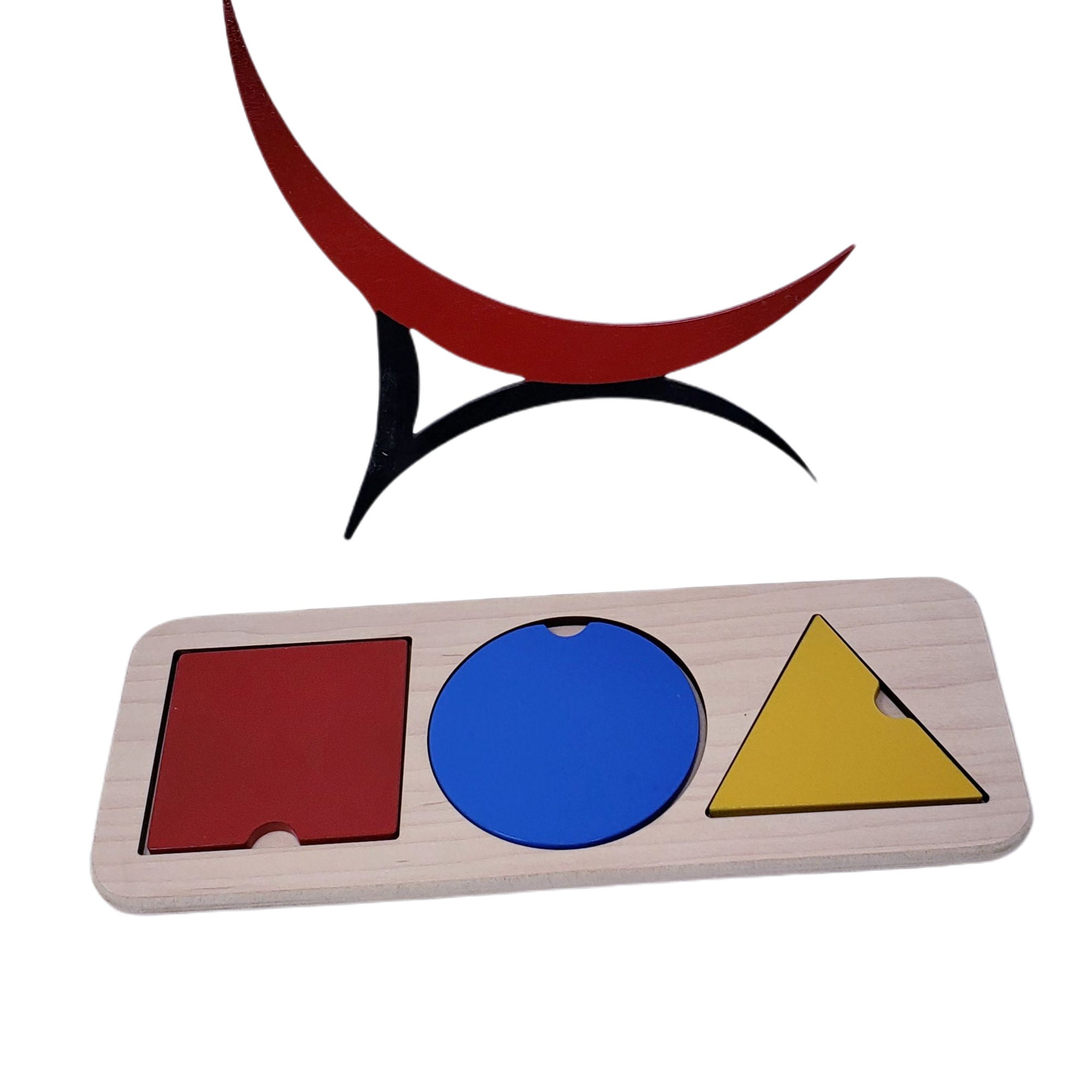 Montessori Based Geometric Shapes Puzzle 3 Shapes Puzzle | Etsy