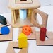 Montessori Imbucare Box 6 in 1 Shape Matching Box Wooden Sensorial ...