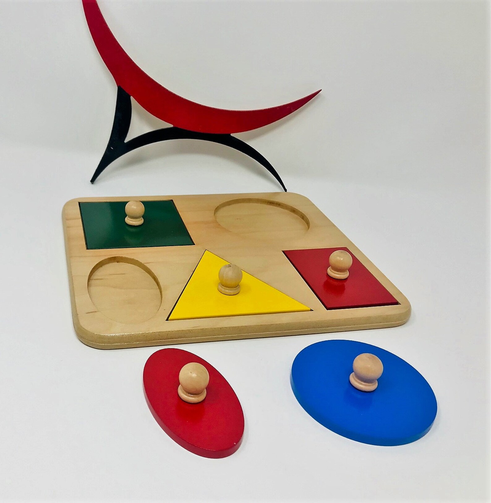 Montessori Geometric Shapes Puzzle Sorter 5 Shapes Puzzle - Etsy