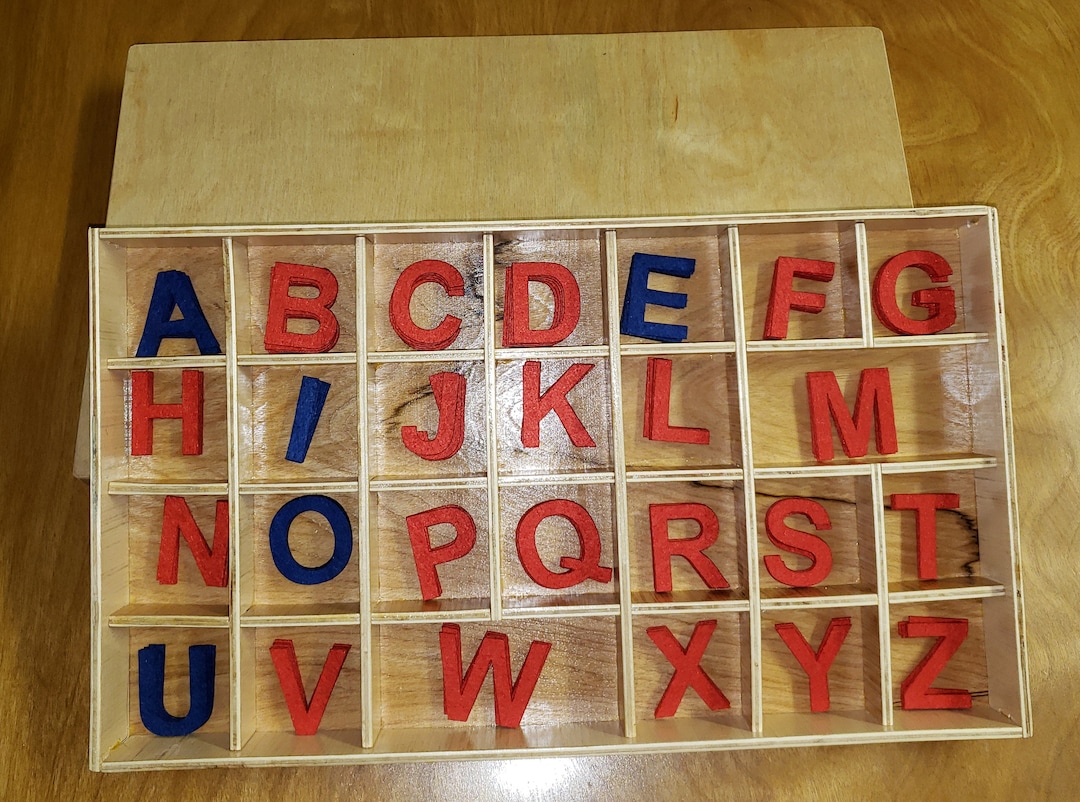 Montessori Movable Alphabet - Movable Alphabet, Lowercase OR Uppercase ...