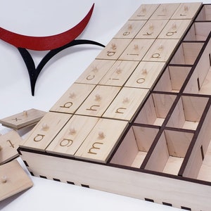 Phonetic Object Box - Montessori Based Objects Sorting Box - BOX ONLY ...