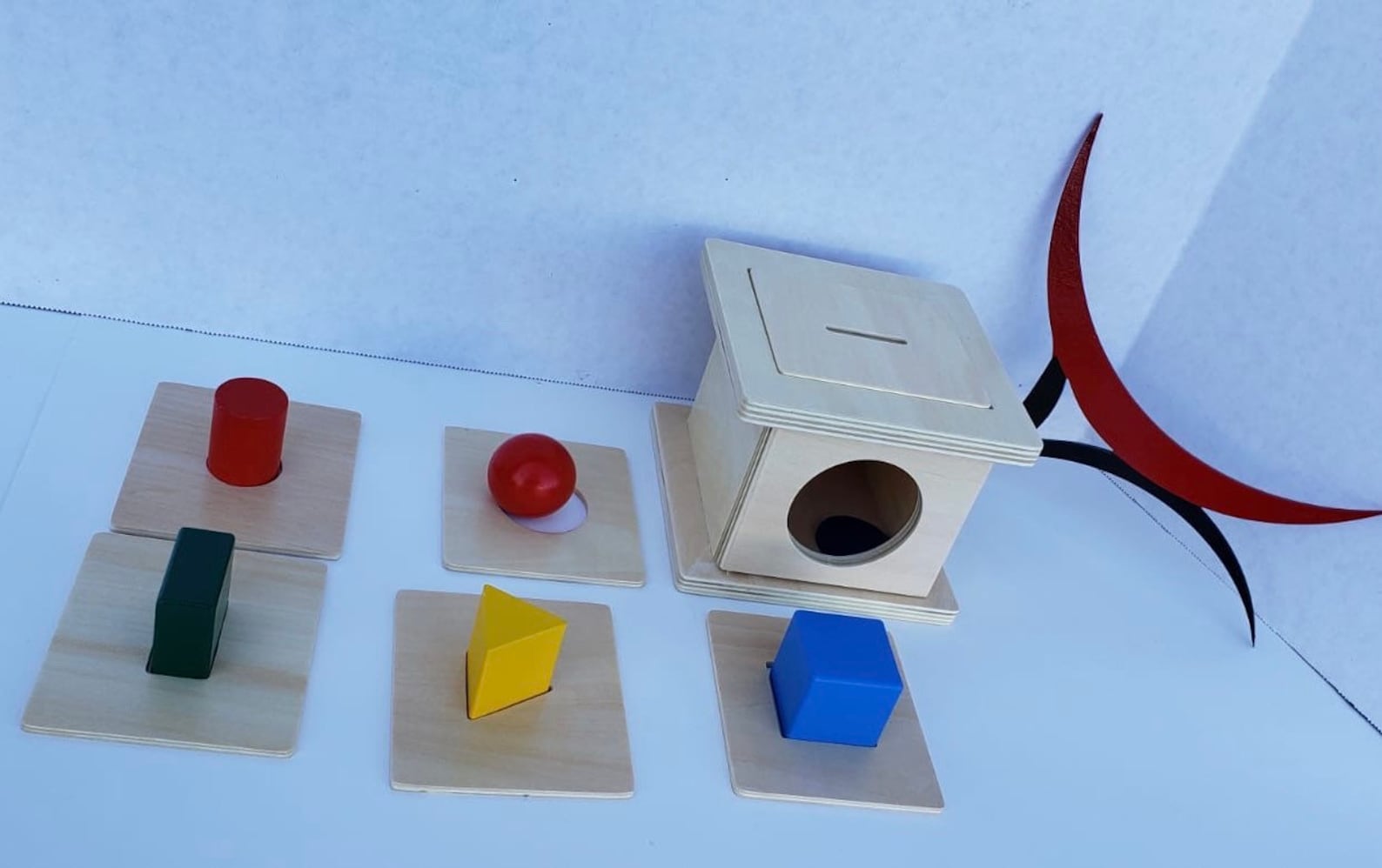 Montessori Imbucare Box 6 in 1 Shape Matching Box Wooden | Etsy