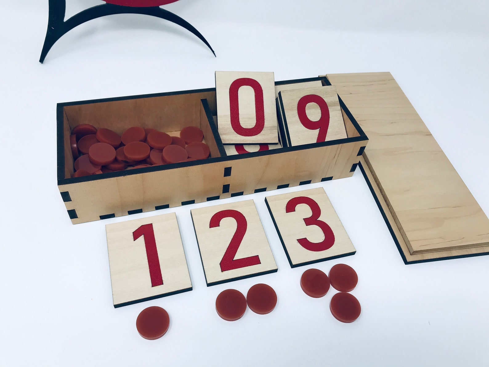 Montessori Number Cards and Counters Montessori Materials - Etsy