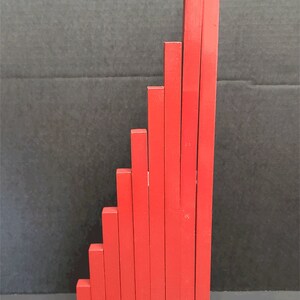 Montessori Red Rods - Montessori Sensorial Materials - Long Rods ...