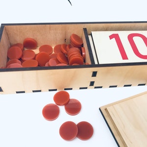 Montessori Number Cards and Counters - Montessori Materials, Montessori ...