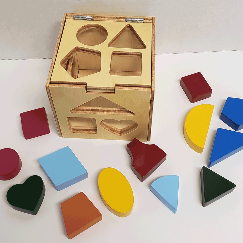 Wooden Color Sorting Toy - Etsy