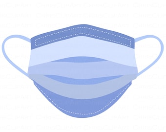 Face Mask Clipart - Etsy