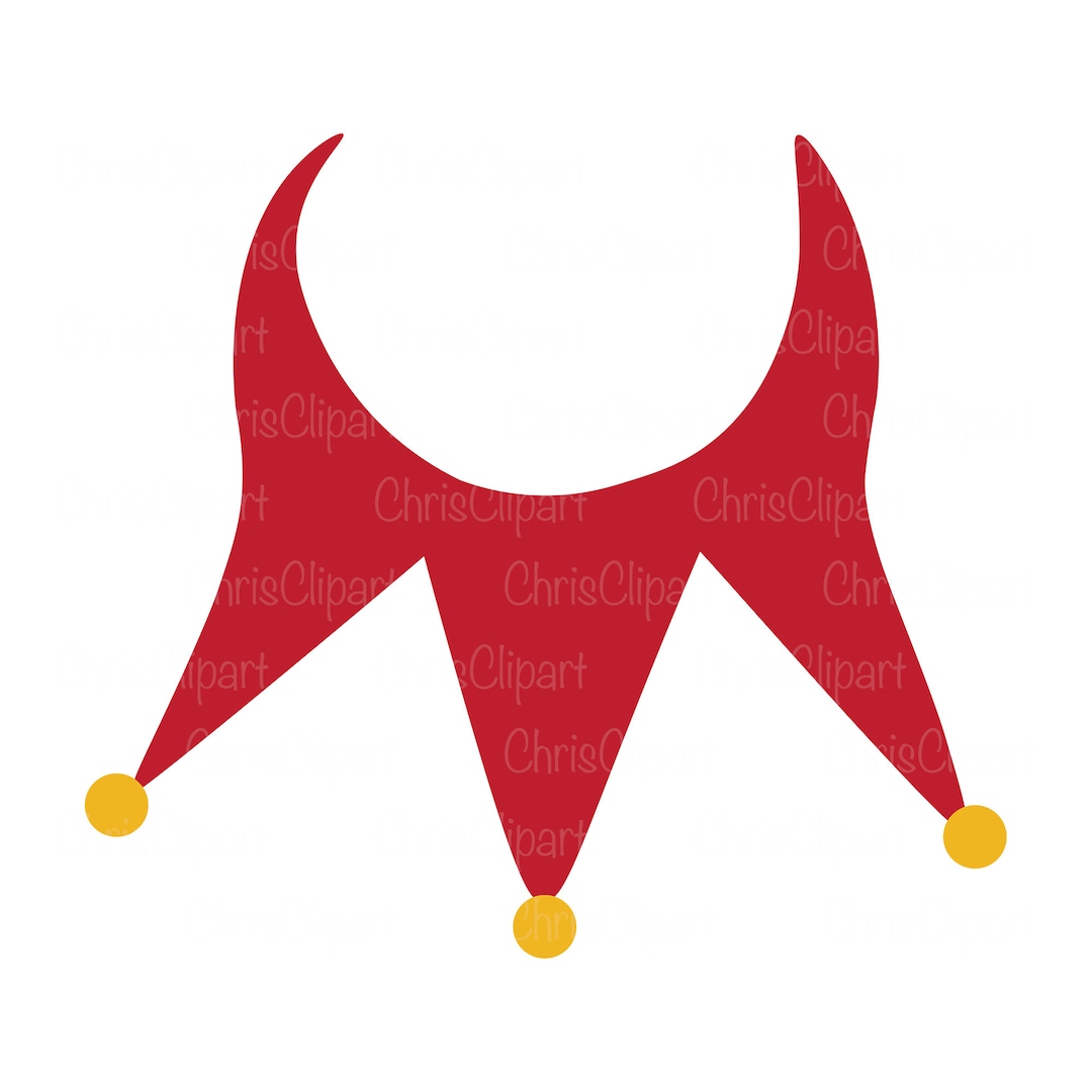 Red Elf Collar Clipart SVG PNG JPG - Christmas Graphics - Elf Costume ...