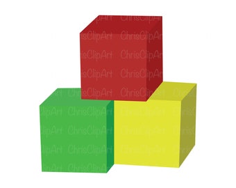 Baby Blocks Clipart Vector