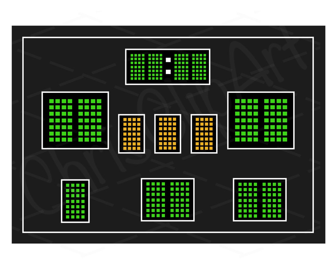 Scoreboard Graphic - SVG, PNG, JPG Formats - Versatile Clipart for ...