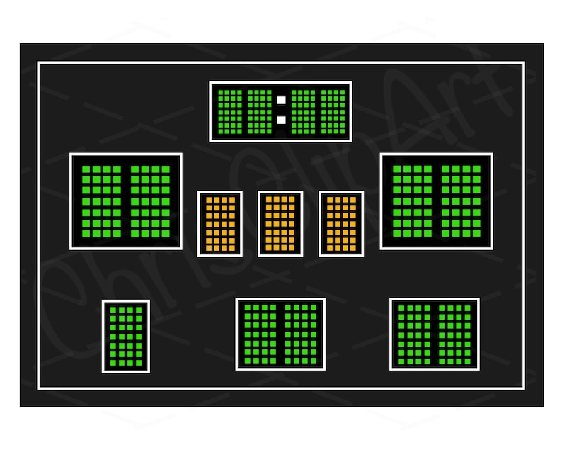 Scoreboard Graphic - SVG, PNG, JPG Formats - Versatile Clipart for ...