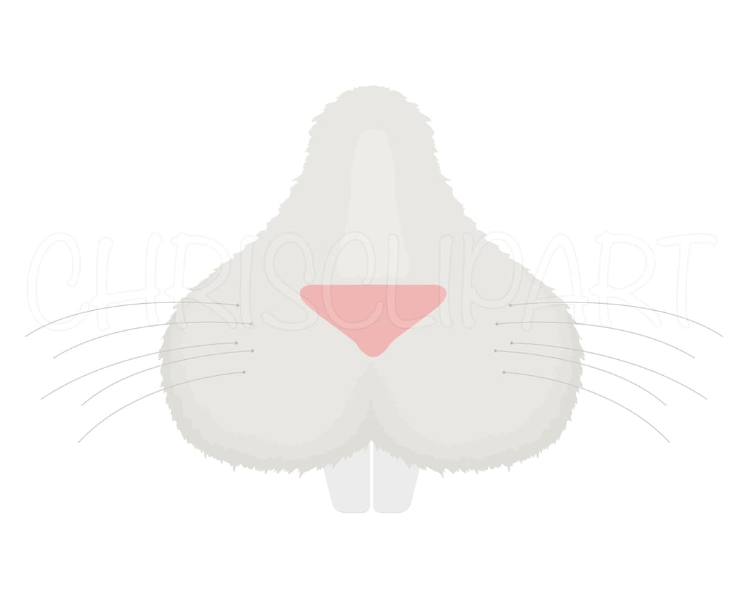 Buy Bunny Nose Svg Bunny Nose Png Bunny Nose Clipart Rabbit Online in ...