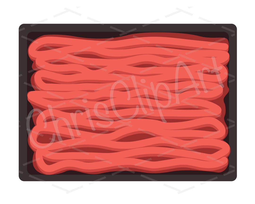 Ground Beef SVG PNG JPG - Minced Meat Graphic - Ground Meat Clipart ...