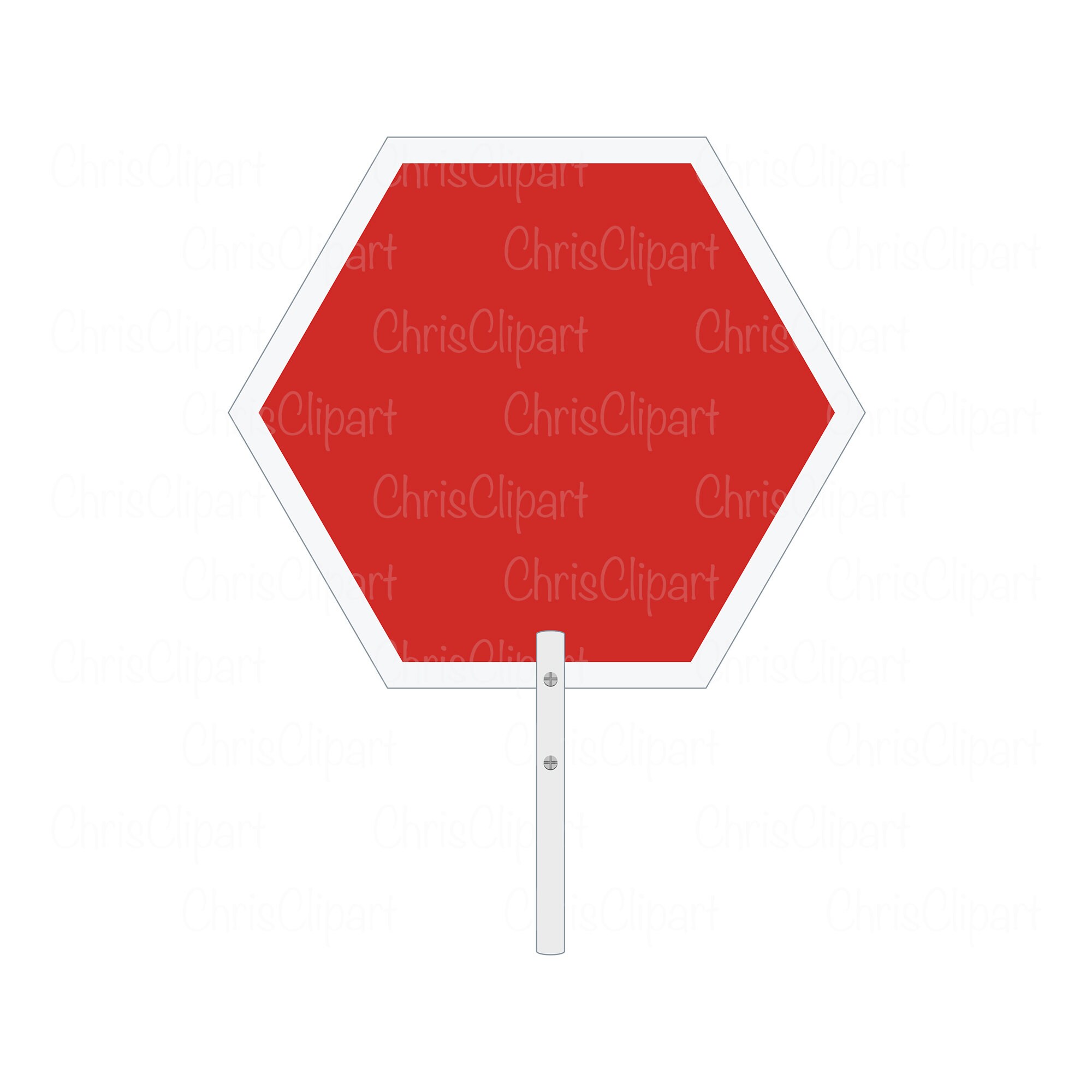 Blank Stop Sign Clipart