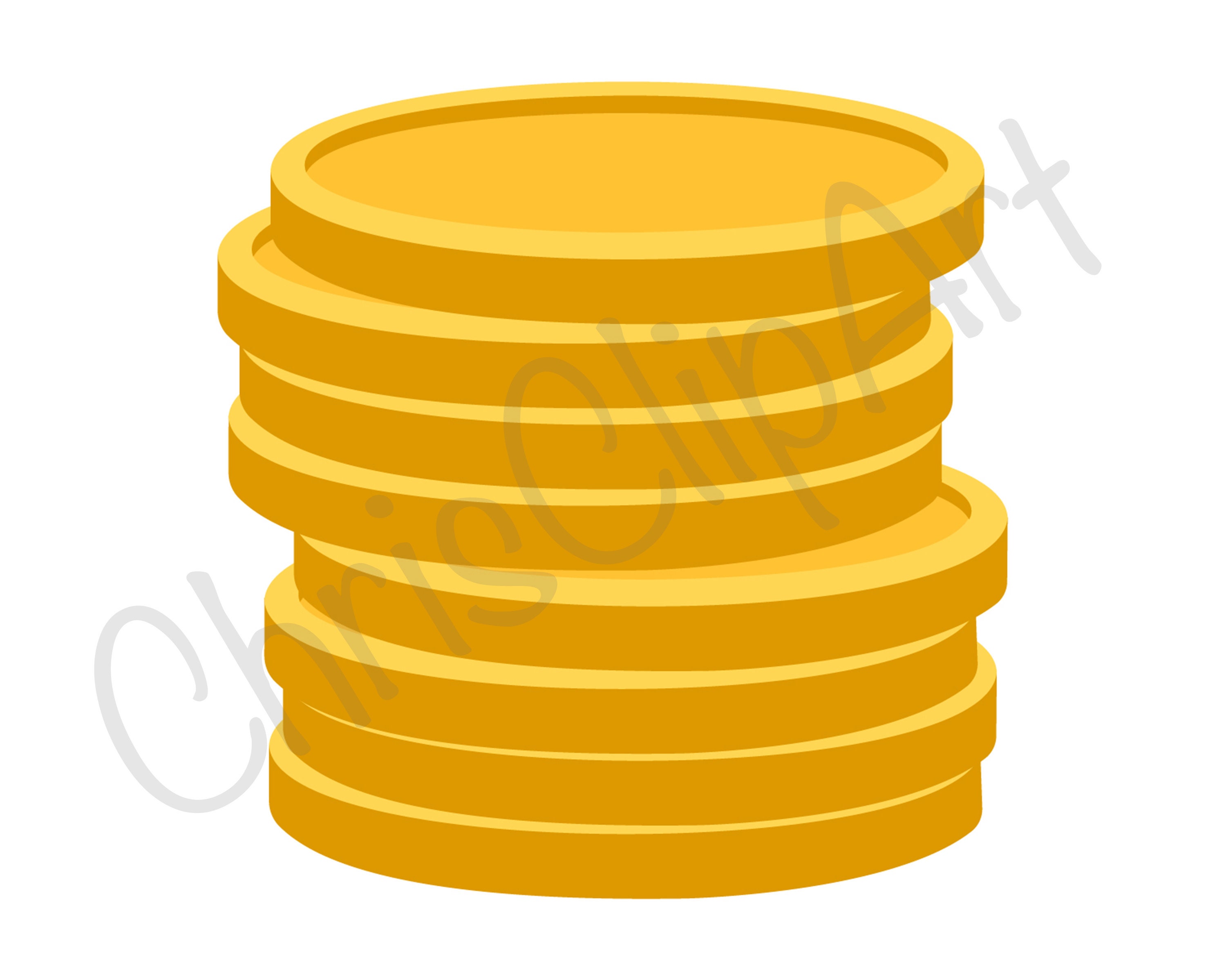 Gold Coins Treasure Clipart
