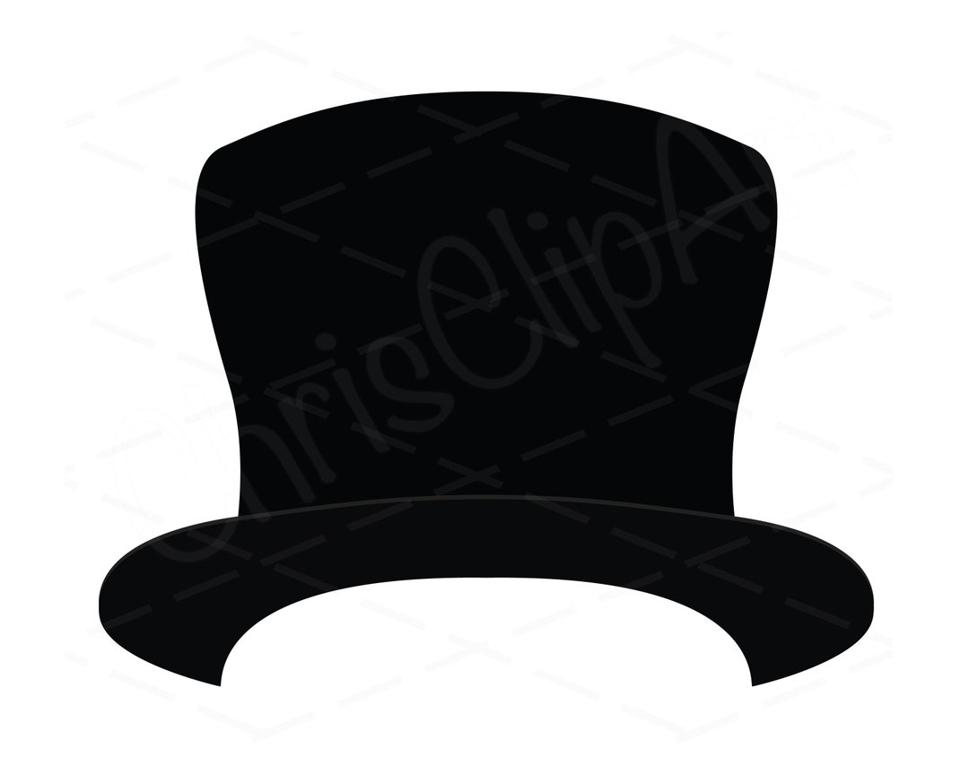 Black Top Hat SVG PNG JPG - Top Hat Clipart - Top Hat Cricut - Snowman ...