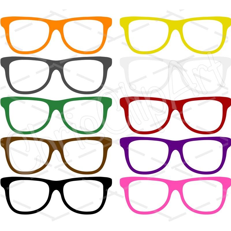 Eyeglasses Clip Art - Etsy
