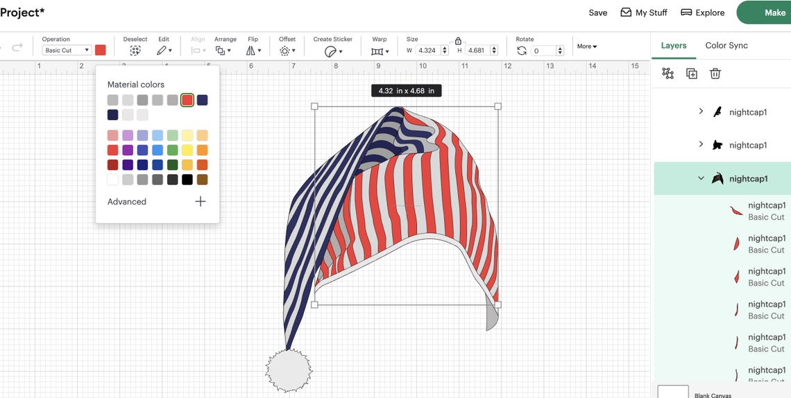 Night Cap Clipart – Striped Sleeping Hat Vector (digital Download) - Etsy