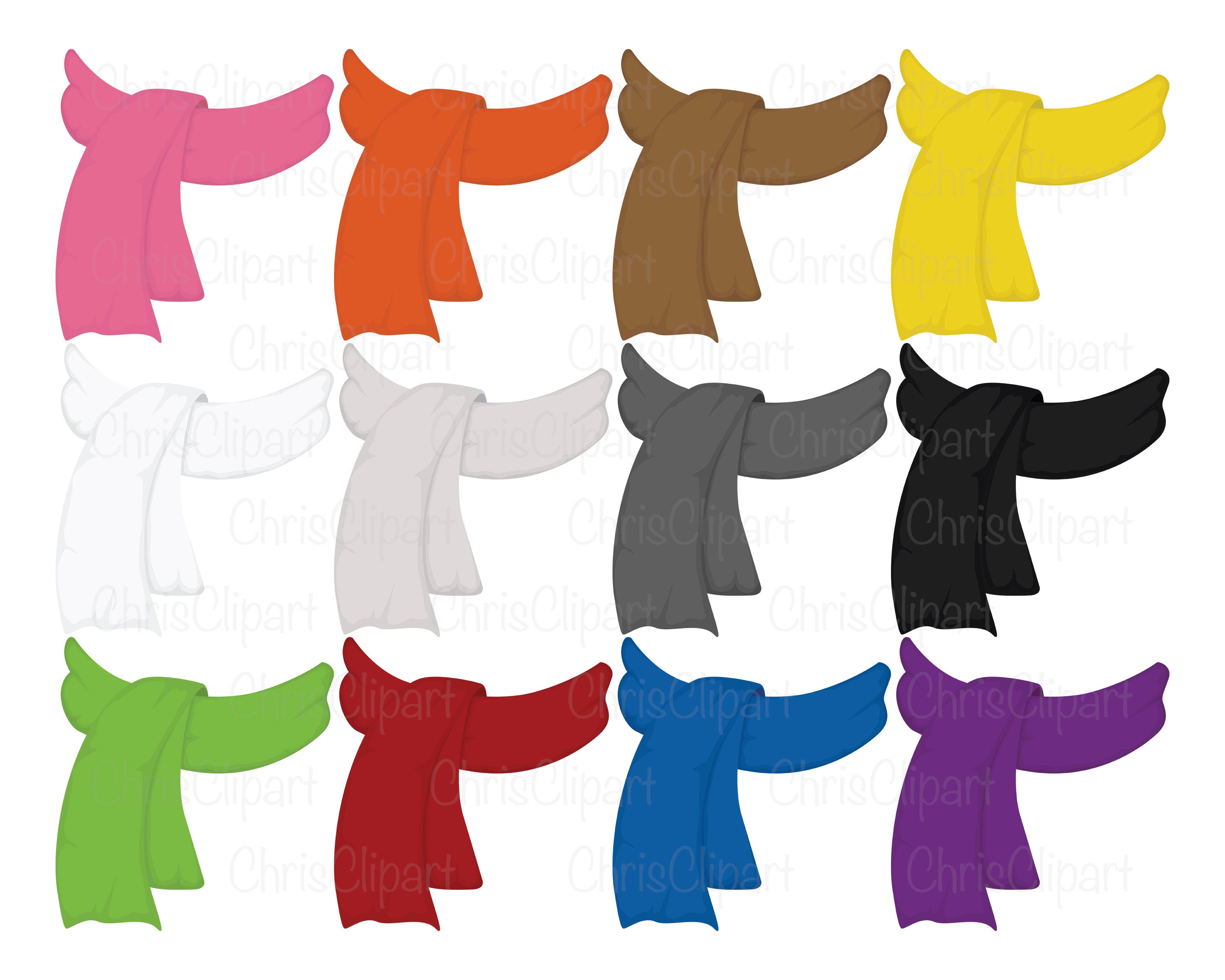 Snowman Scarf Clipart