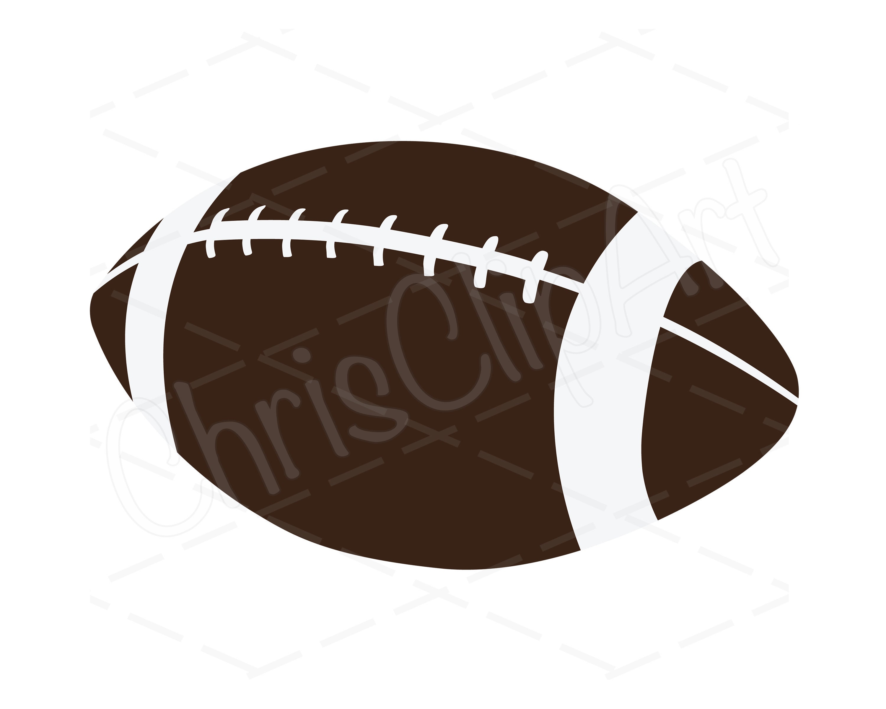 Football SVG Bundle – 3 Color Clipart, Sublimation, Silhouette (digital ...