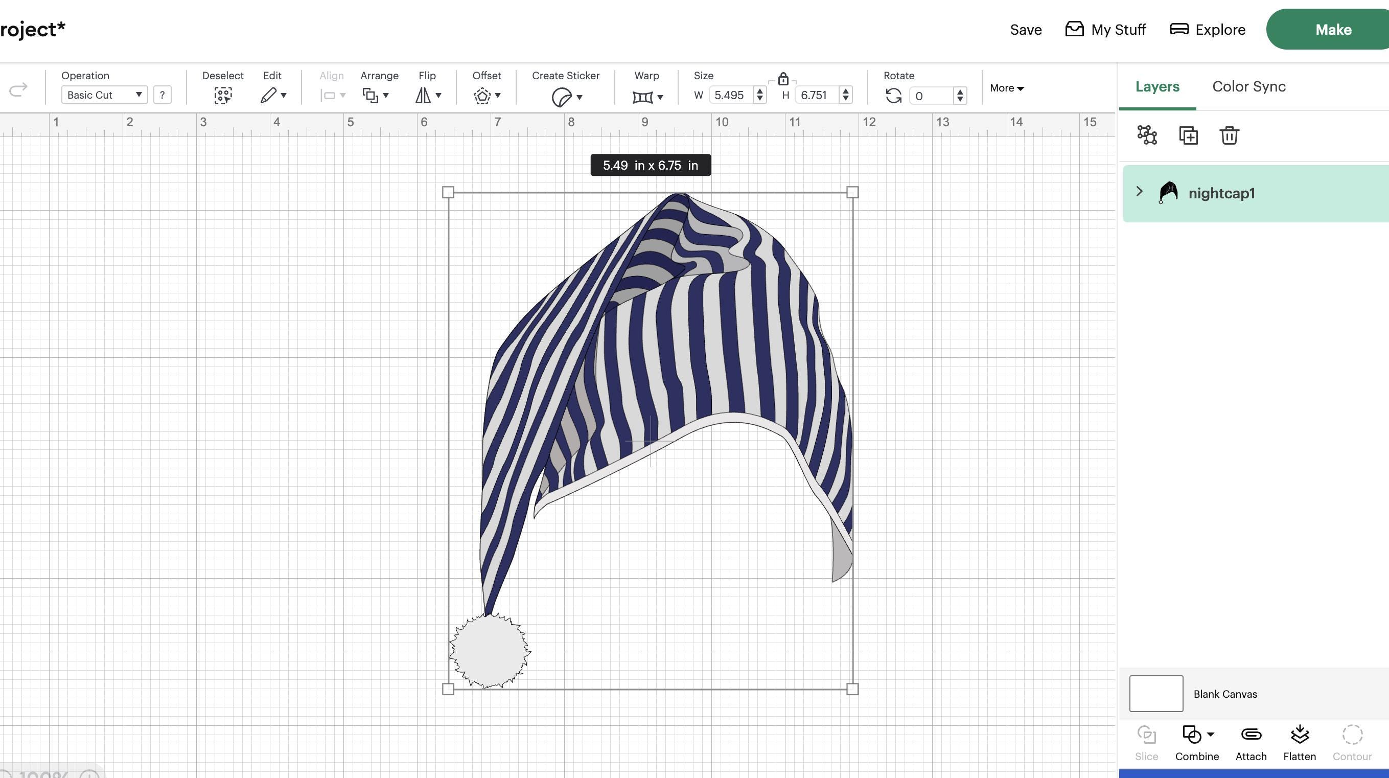 Night Cap SVG PNG JPG - Night Hat Cricut - Pajama Clipart - Nightcap ...