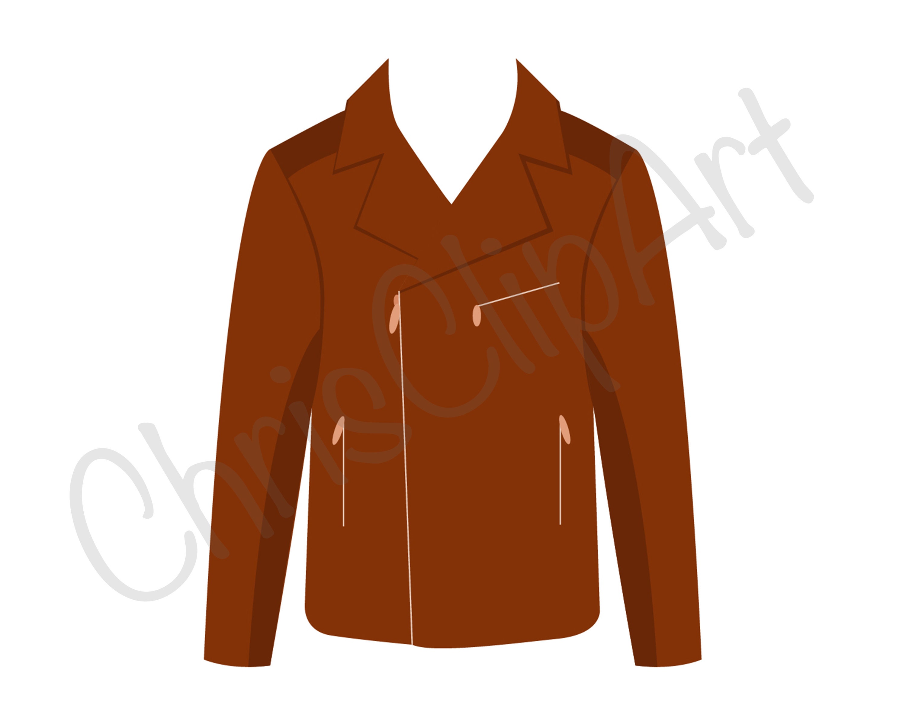 Coat With Pocket Clip Art
