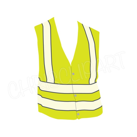 GILET DE SÉCURITÉ SVG clipart de gilet de sécurité gilet de | Etsy France