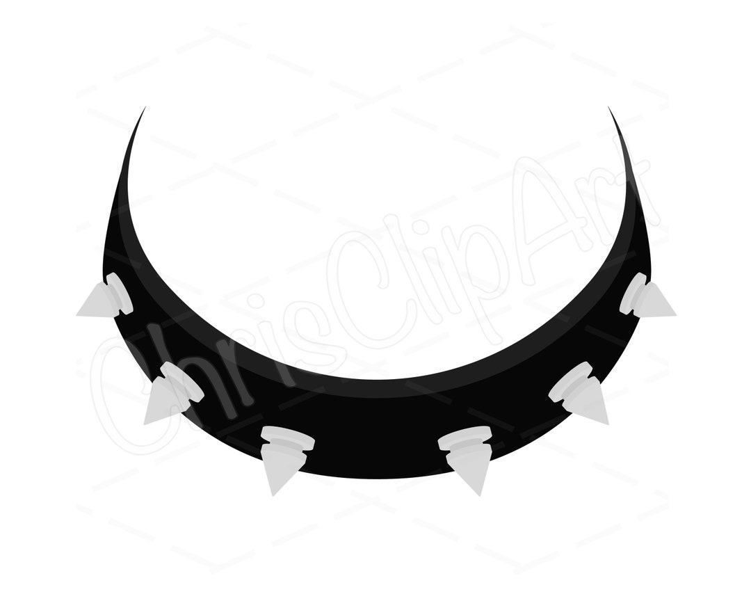 Spiked Dog Collar SVG PNG JPG - Spiked Collar Sublimation - Dog Collar ...