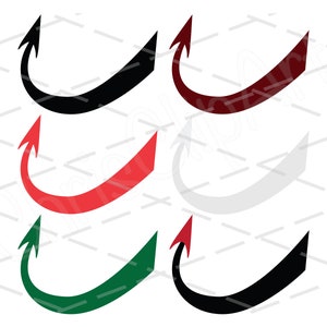 Devil Tail Clipart Bundle Six Color Variations SVG PNG - Etsy