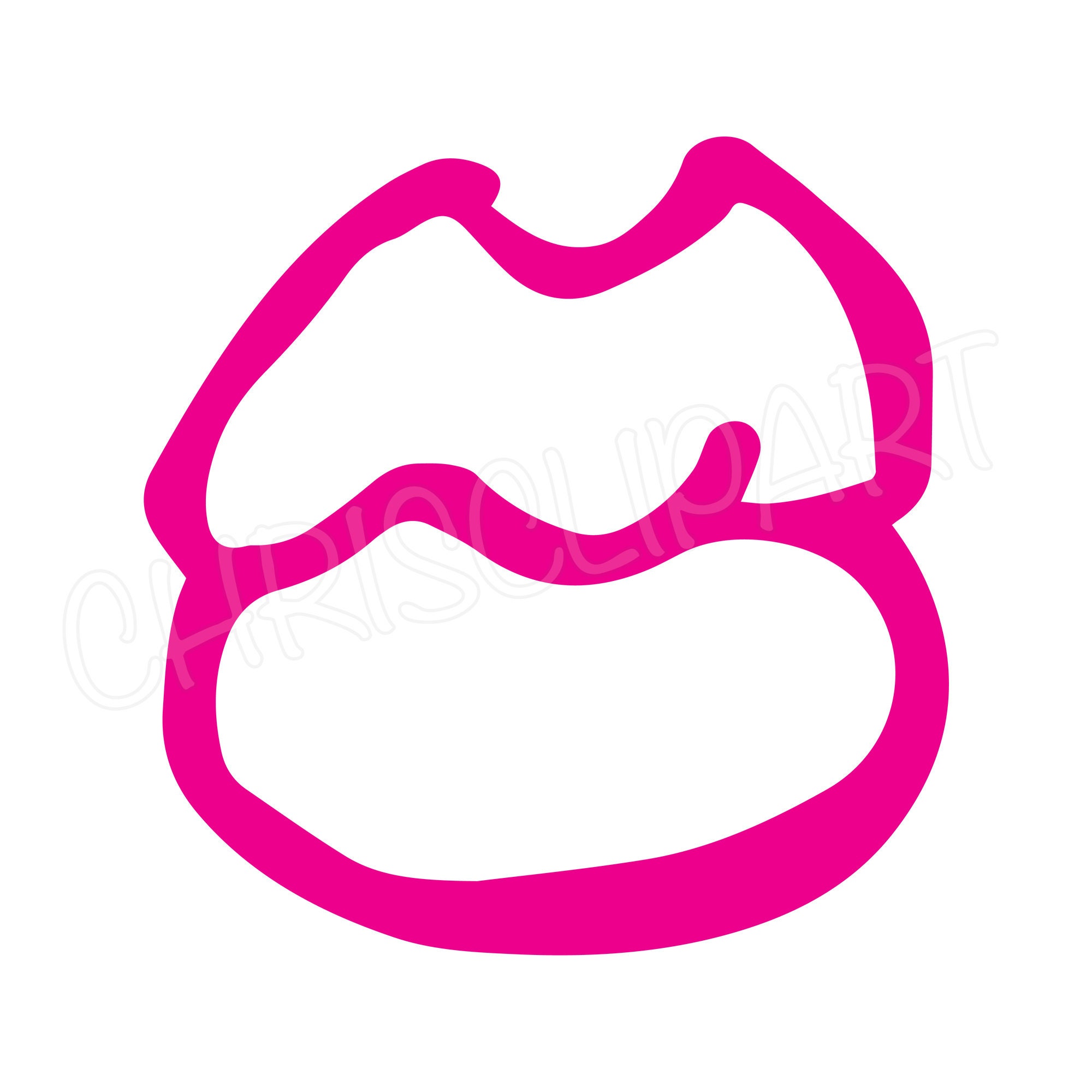 Lips Silhouette Side