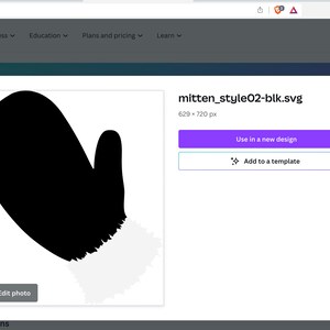 Mitten SVG PNG JPG - Bundle of 4 Colors - Mitten Sublimation - Mitten ...