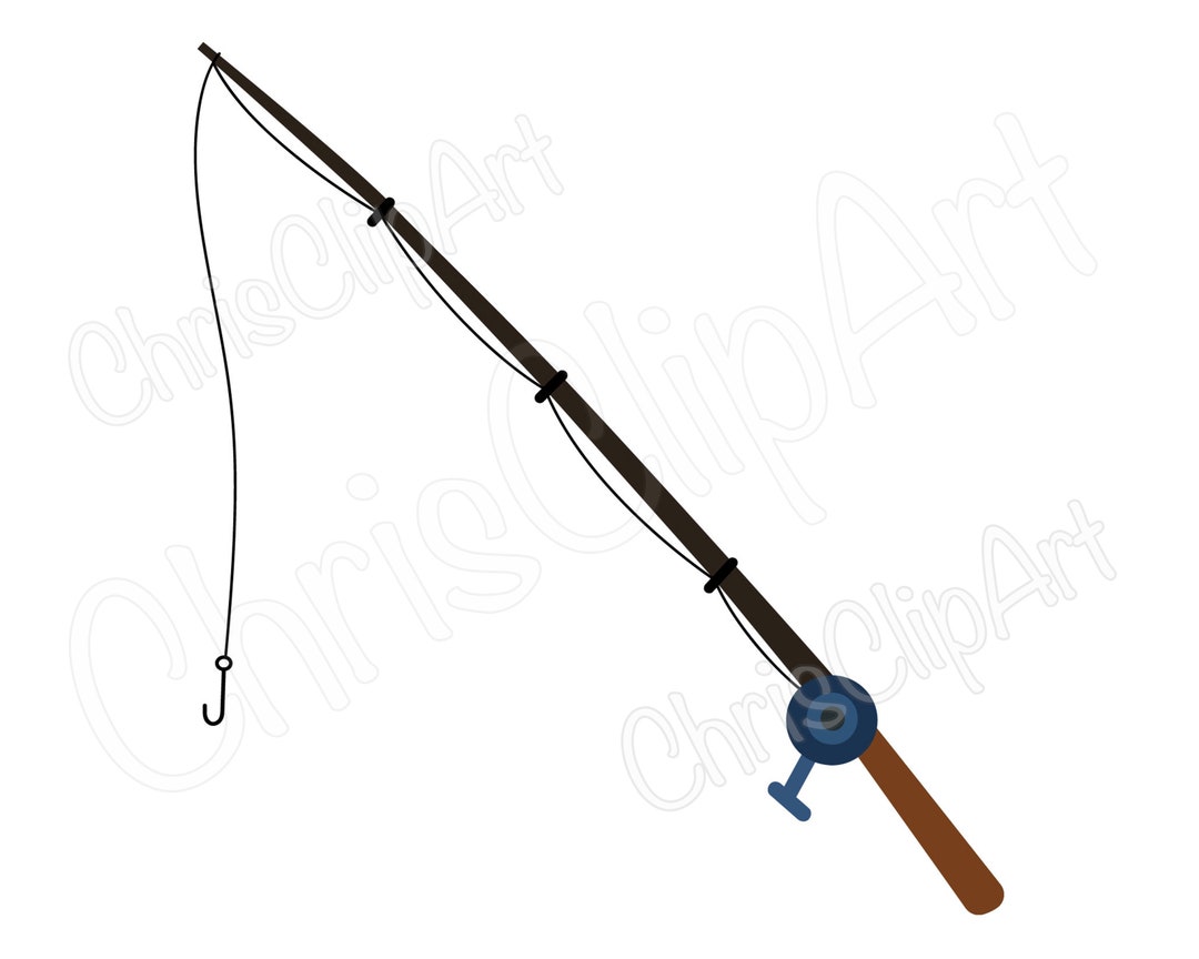 Fishing Pole Graphic SVG PNG JPG Formats Versatile - Etsy