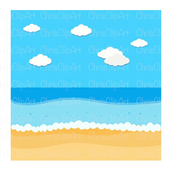 Beach Scene Svg - Etsy