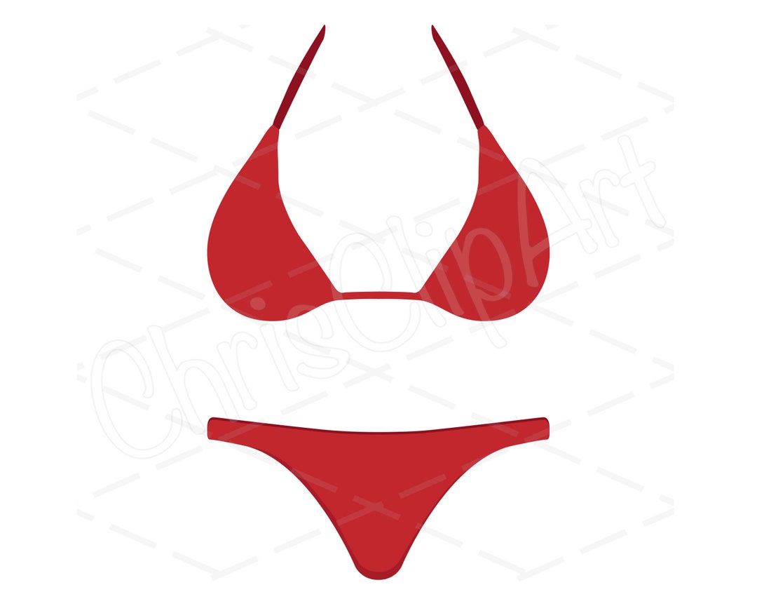 Bikini Svg Png Red Bikini Sublimation Bikini Top Bikini Bottom