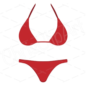 Bikini SVG PNG JPG - Red Bikini Sublimation - Bikini Top - Bikini ...