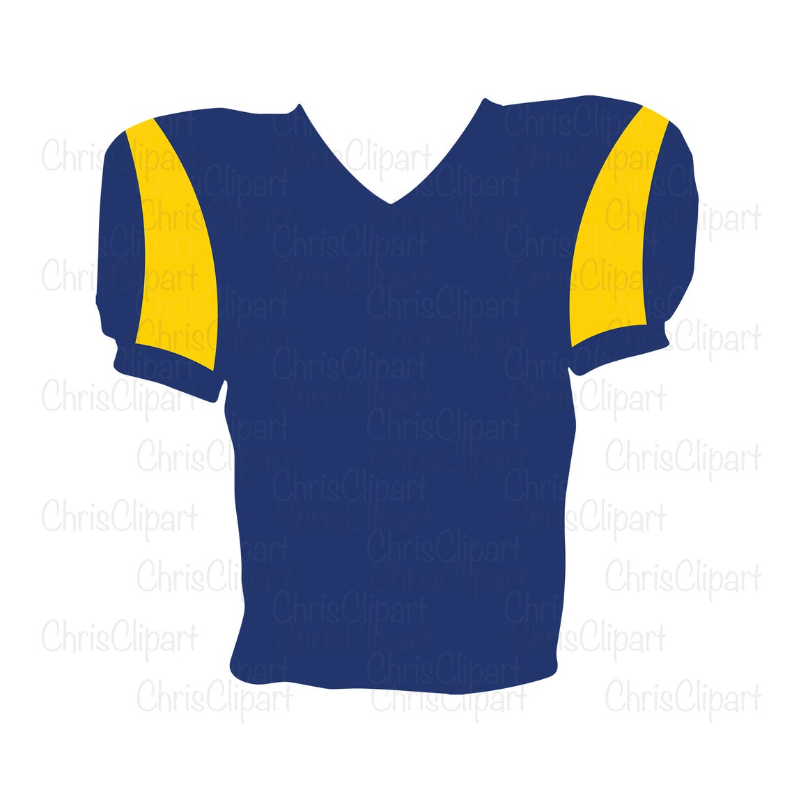 Blue Football Jersey Clipart, PNG, SVG (digital Download) - Etsy