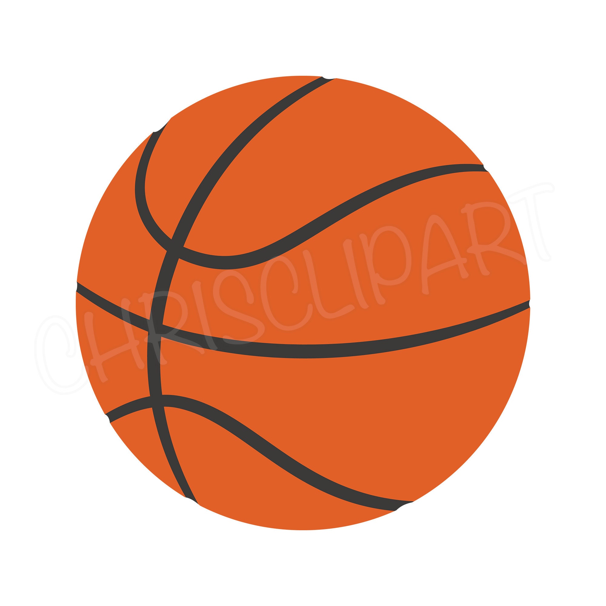 Orange Basketball Clipart
