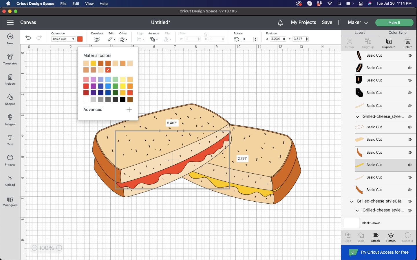 GRILLED CHEESE SVG Grilled Cheese Png Clipart Grilled - Etsy