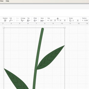 Flower Stem SVG PNG JPG - Flower Stem Sublimation - Bundle of 2 ...