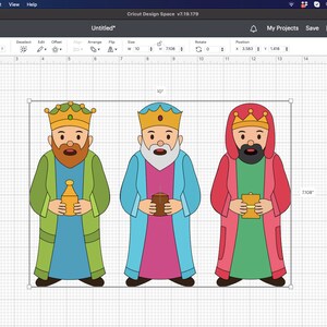 THREE KINGS SVG Three Kings Png Three Kings Clipart Three - Etsy