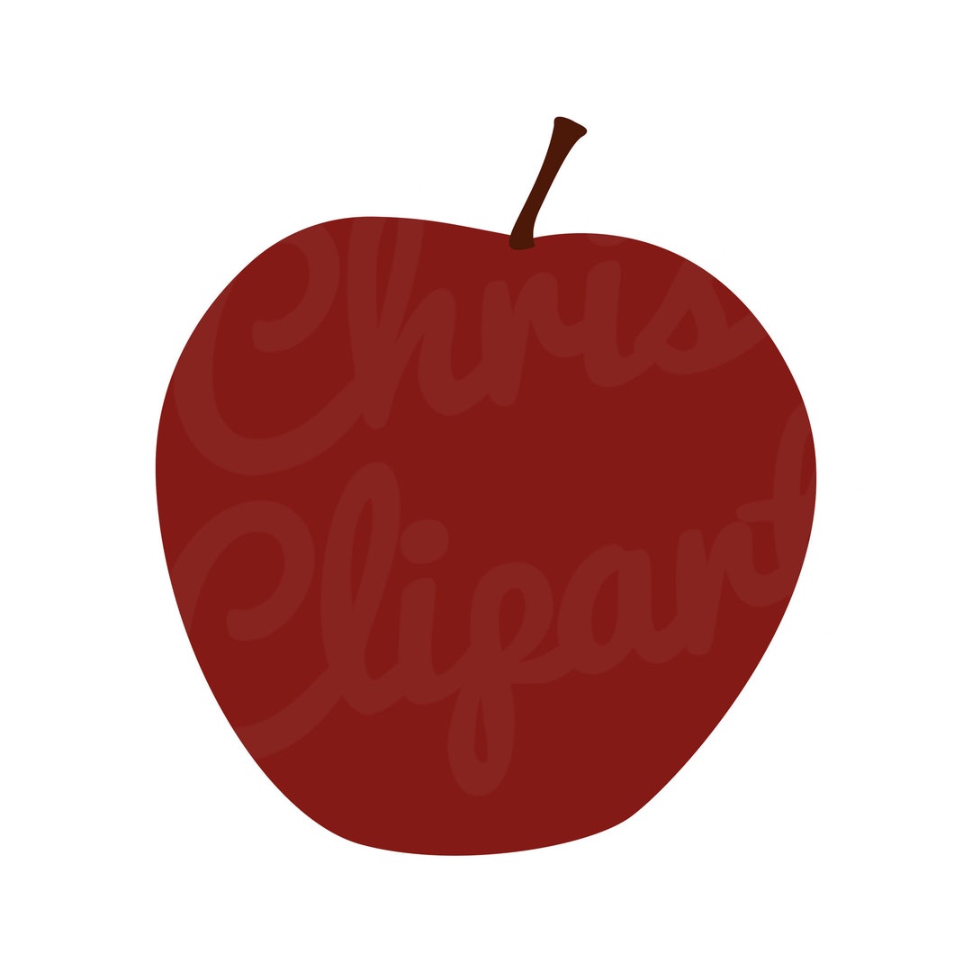 Red Apple Svg Clipart Red Apple Apple Svg Clipart Apple - Etsy