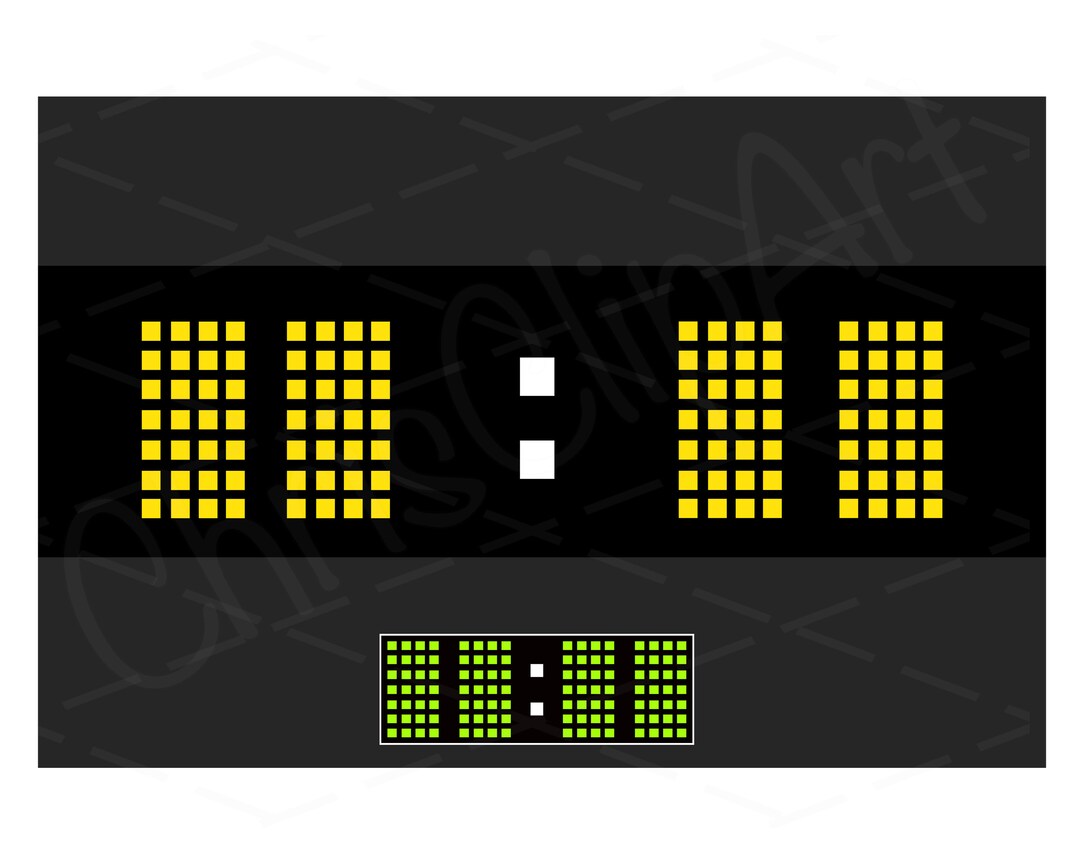 Scoreboard Graphic SVG PNG JPG Formats Versatile Clipart - Etsy