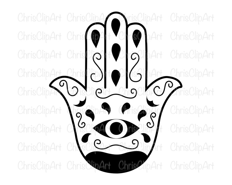 HAMSA SVG Hamsa Png Hamsa Clipart Hamsa Cricut Hamsa - Etsy