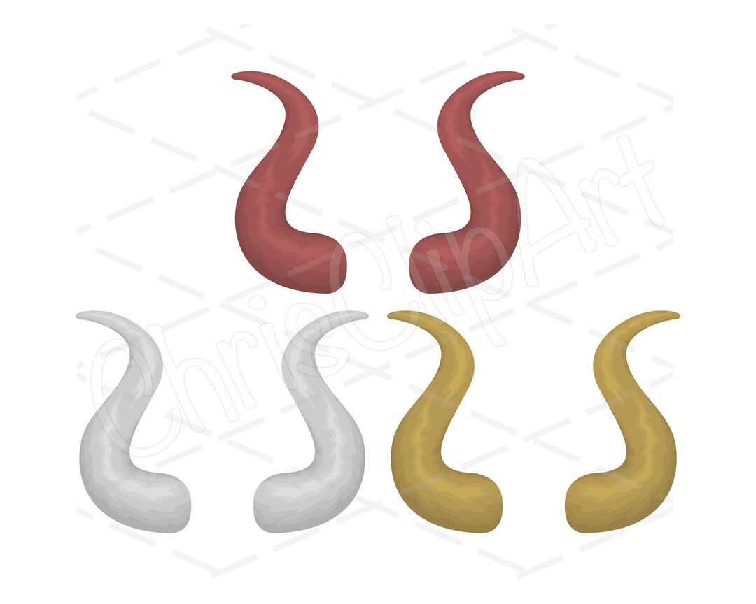 Cornes SVG PNG JPG - lot de 3 couleurs - sublimation de cornes ...