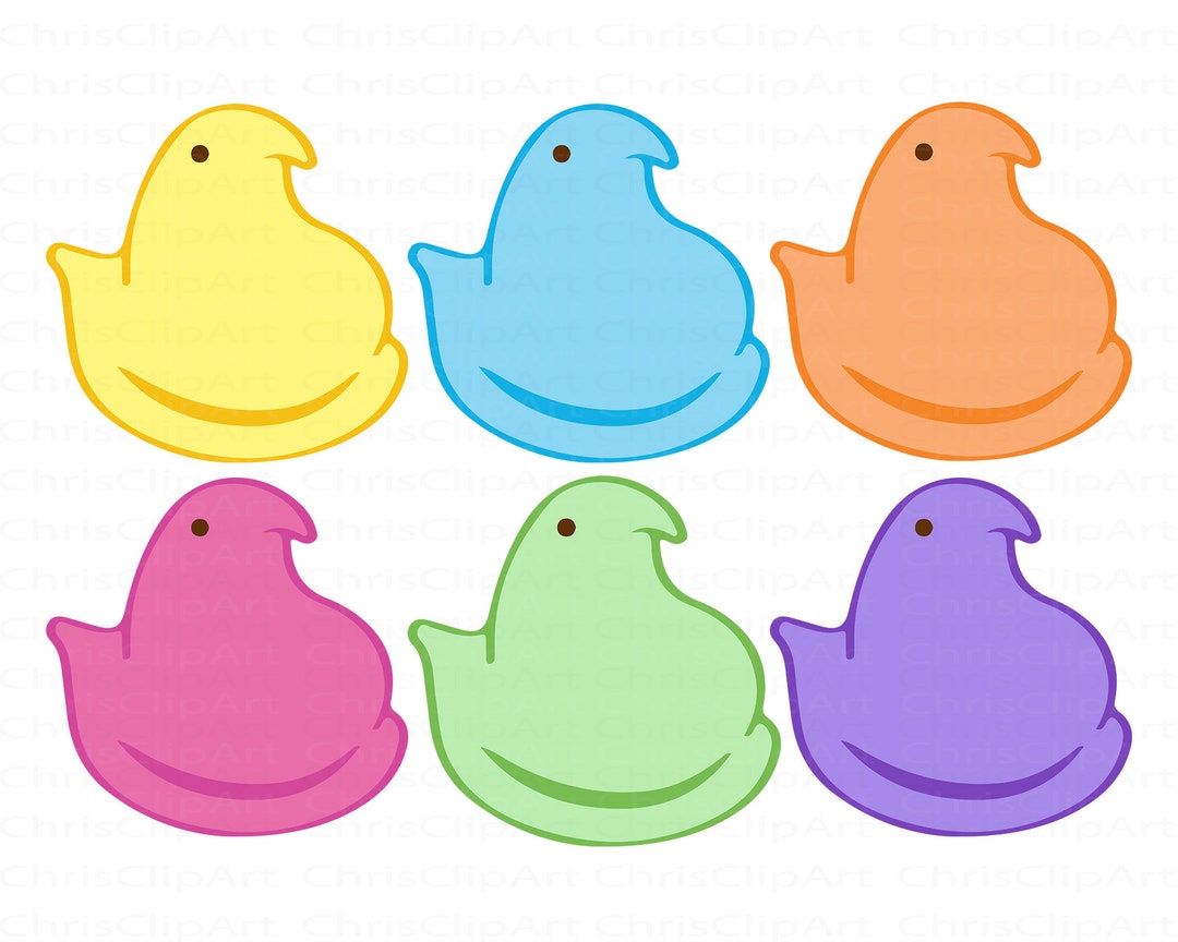 Chick Clipart Bundle 6 Color Variations SVG PNG JPG - Etsy UK