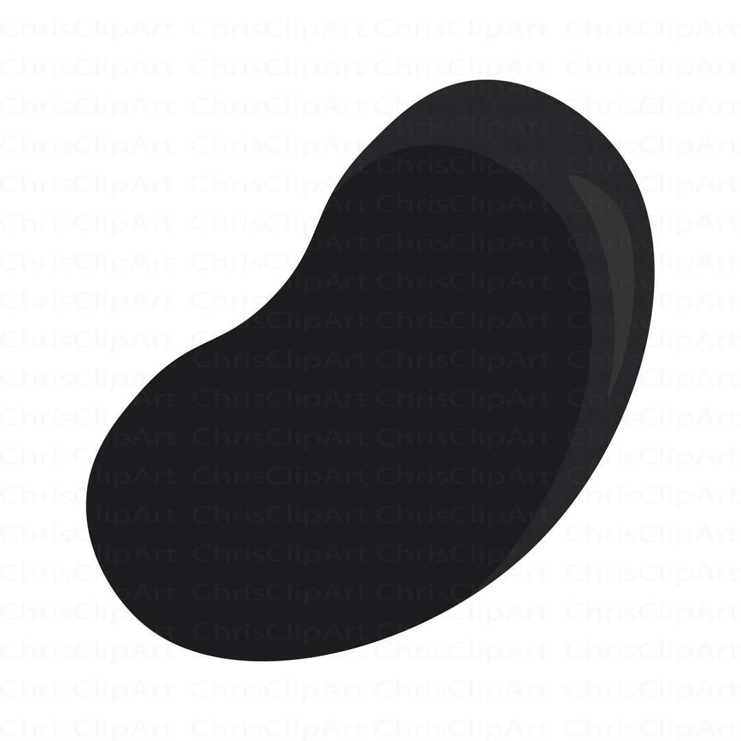 Black Jelly Bean Svg, Clipart Jelly Bean, Candy Svg, Easter Svg, Valentine Svg, Cricut Jelly ...